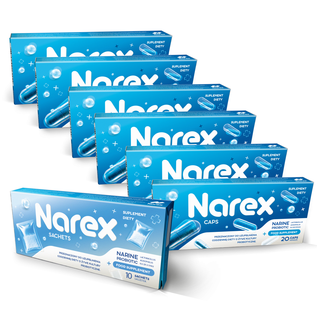 Probiotyk Narine • Narex • Zestaw miesięczny Plus • Narex